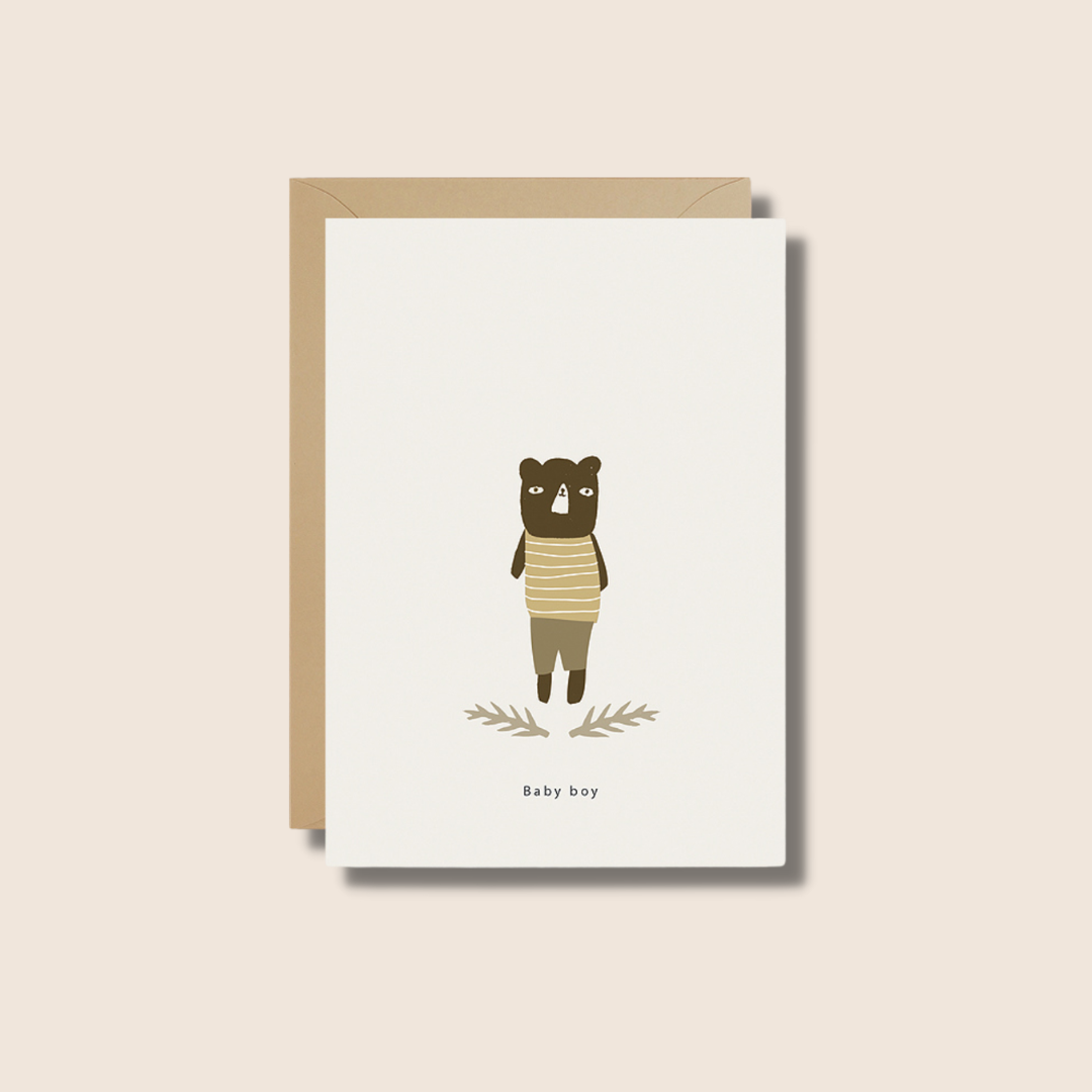 Kaart - Baby boy (beer) – Love Neutral Store